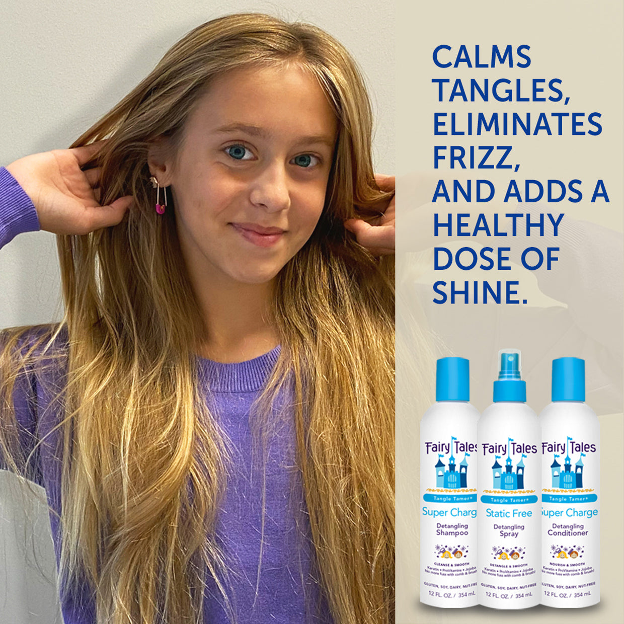 Tangle Tamer® Static Free Kids Detangling Spray - Fairy Tales Hair Care