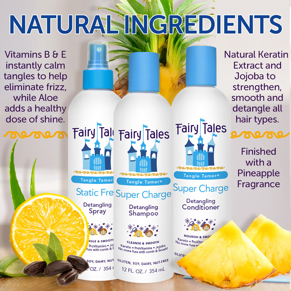Tangle Tamer® Static Free Kids Detangling Spray - Fairy Tales Hair Care